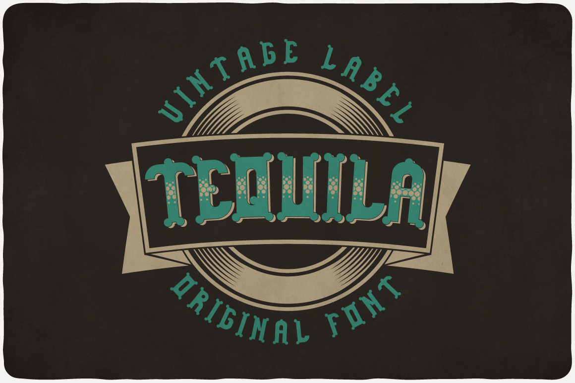 Tequila Typeface, a Script Font by VozzyStock