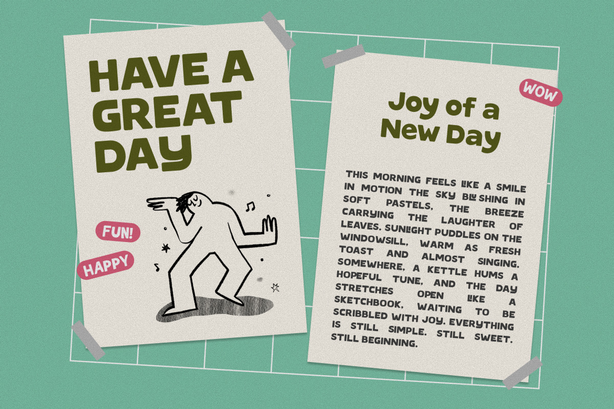 Cloudy Morning Handwritten Font, a Script Font by Vadovastd