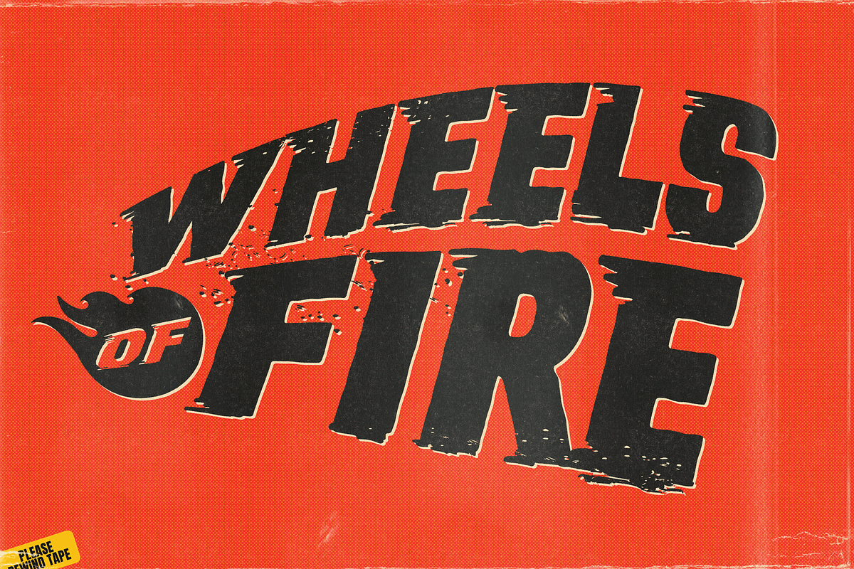 Hot Pursuit: A Grind-house Font