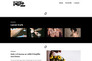 Tattoo Shop - Minimal HTML5 Theme, a HTML Template by WPbonsai Std.