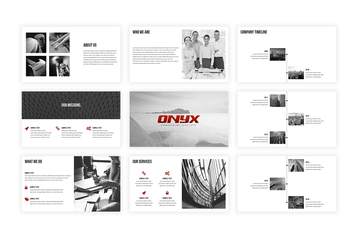 Onyx - PowerPoint Template, a Presentation Template by everslide