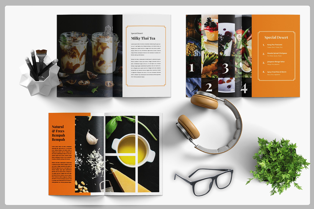Foodish Resto Menu/Magazine Templat, a Brochure Template by Nahar_std
