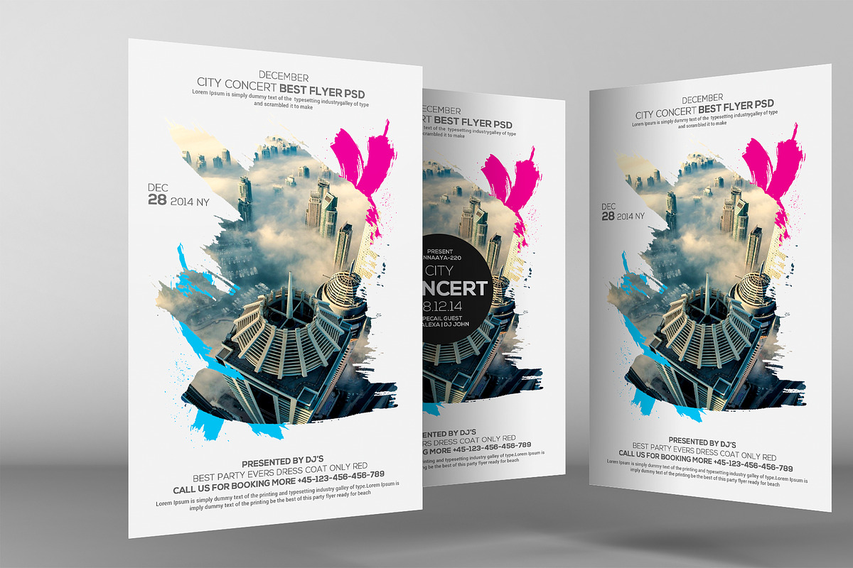 Urban City Flyer, a Flyer Template by graphicforest