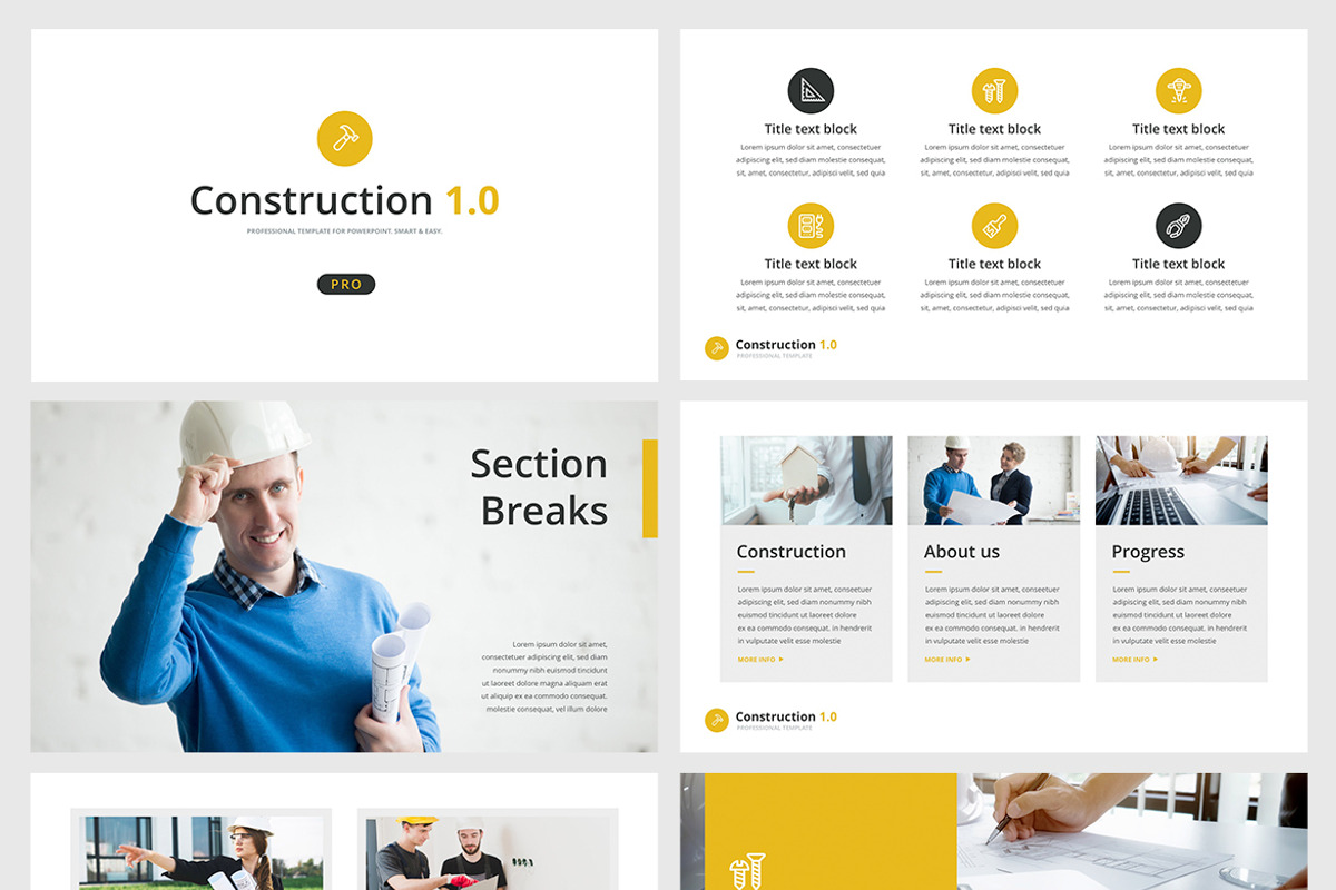 Construction Template for Keynote, a Presentation Template by HiSlide.io