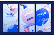 3d geometric brochure template, an Object Illustration by TotallypicRF