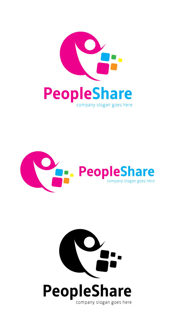 Share People Logo, a Branding & Logo Template by Mariyana | Creative Market