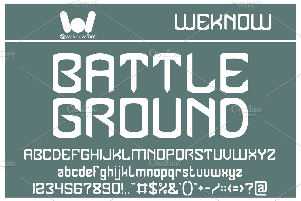 Battle Ground font