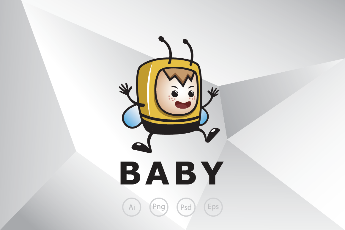 Baby Bee Logo Template, a Branding & Logo Template by Heavtryq Design