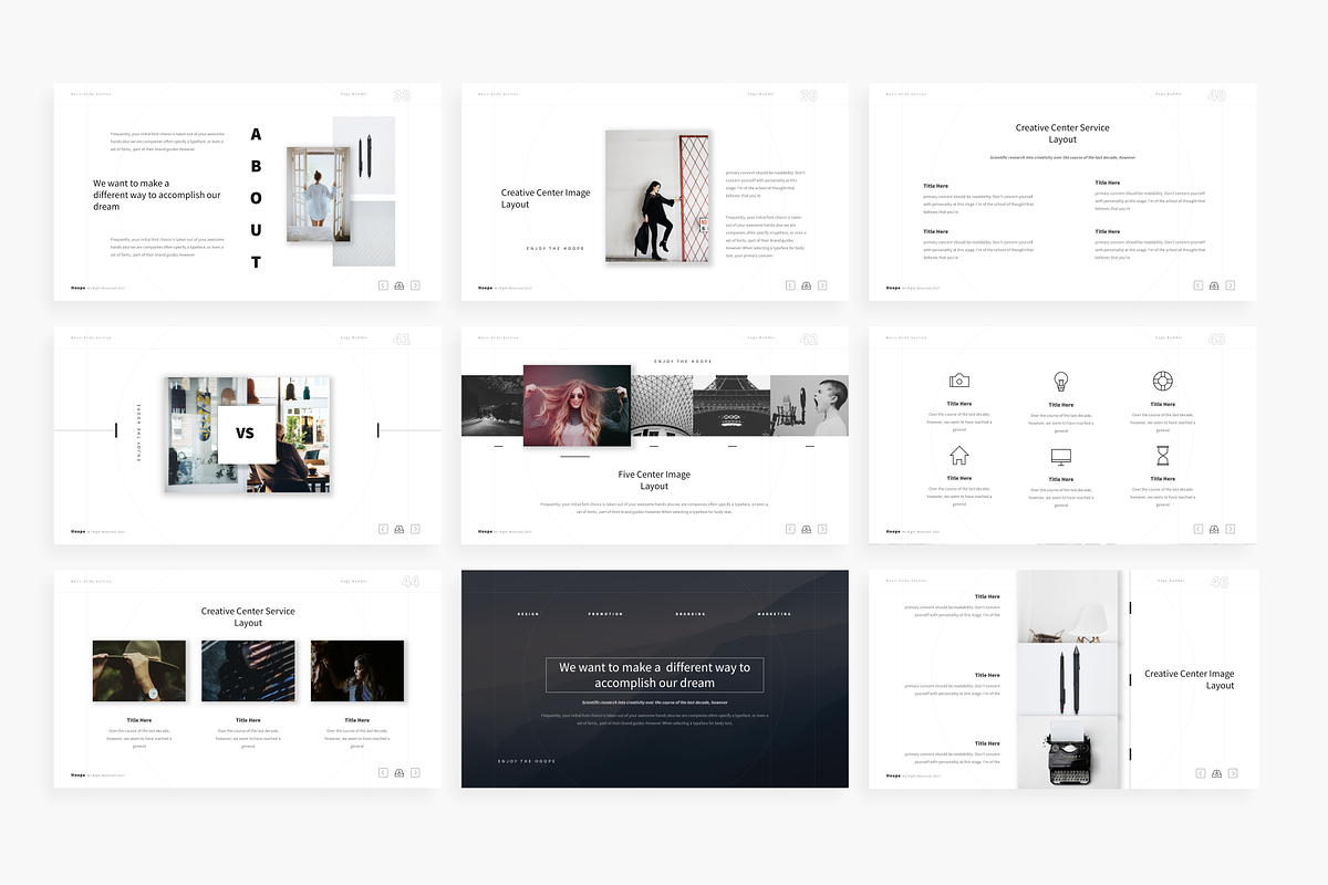 Hope White Powerpoint Template