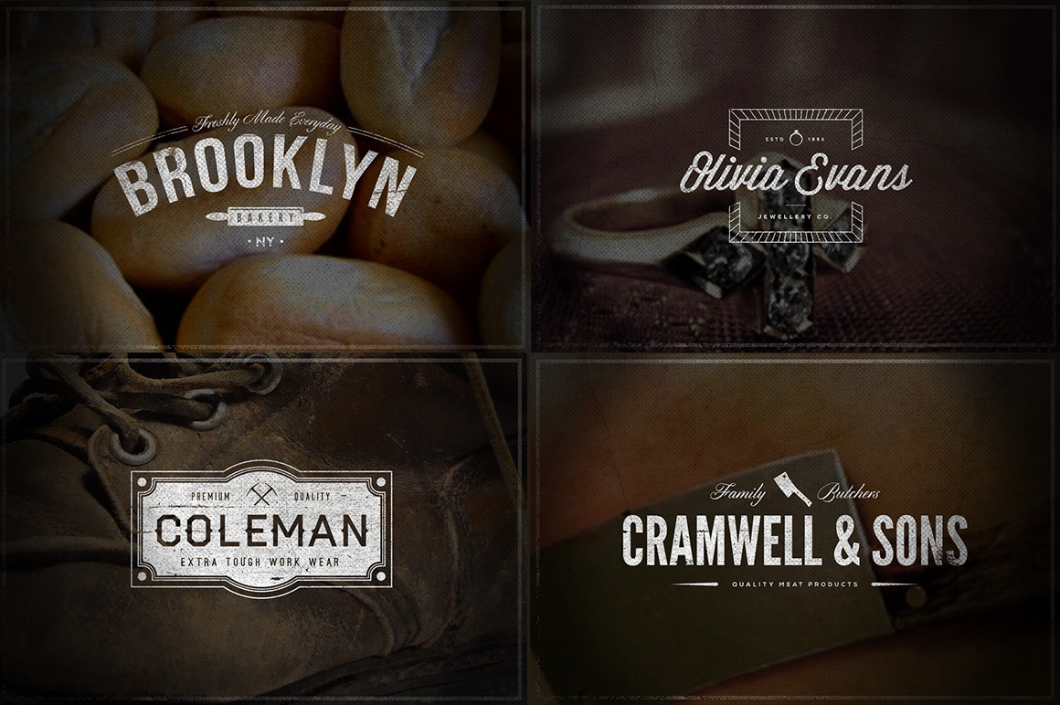 Vintage Logos - Volume 4, a Branding & Logo Template by Ian Barnard