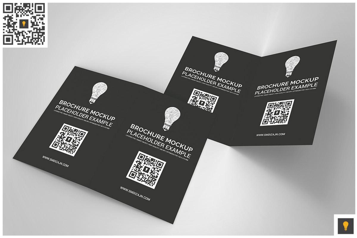 Brochure Bifold Mockup, a Print Template by Shocky Design Studio