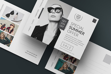 Direct Mail Postcard | Card Templates ~ Creative Market