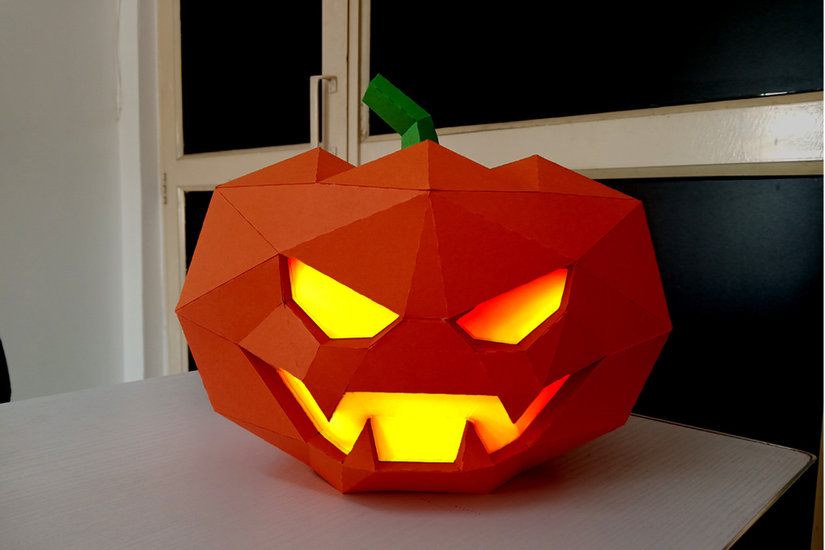 DIY Halloween Pumpkin- 3d papercraft, a Templates & Theme by PAPER amaze