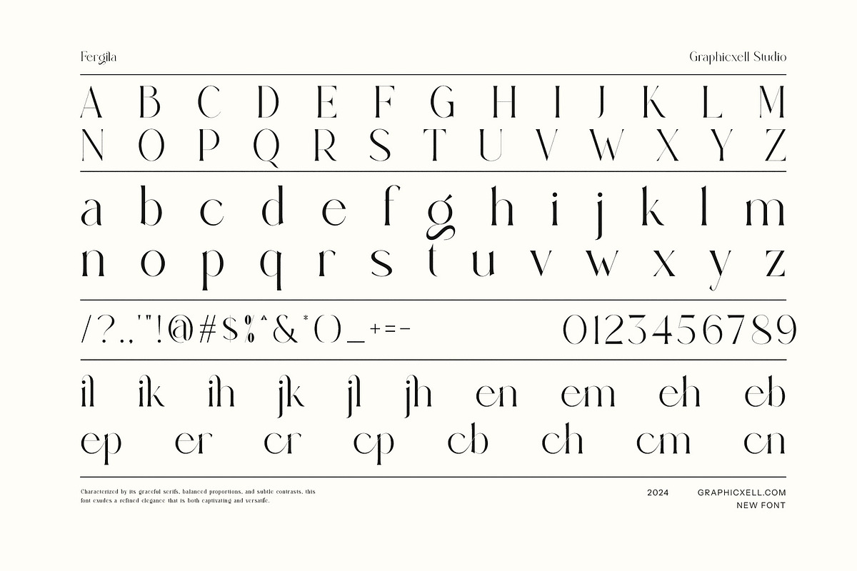 Englis Modern Serif Font By Graphicxell