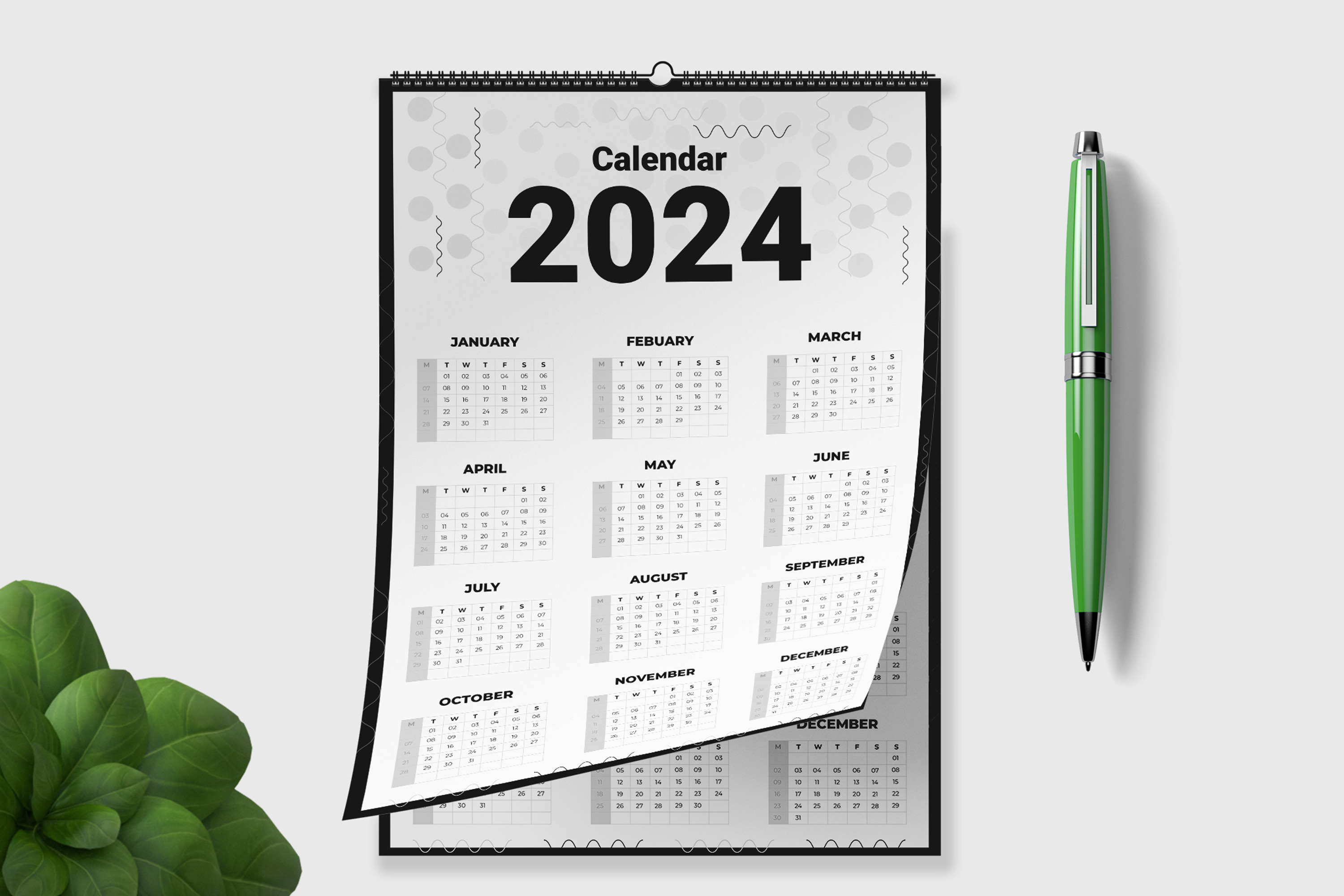 2024 Calendar Design Template