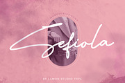 Sefiola - Mono Script, a Script Font by Lemon Studio Type