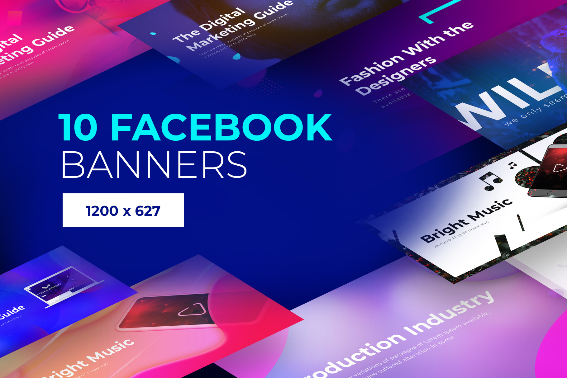 Facebook Post Banners v2, a Social Media Template by Ceaso Store