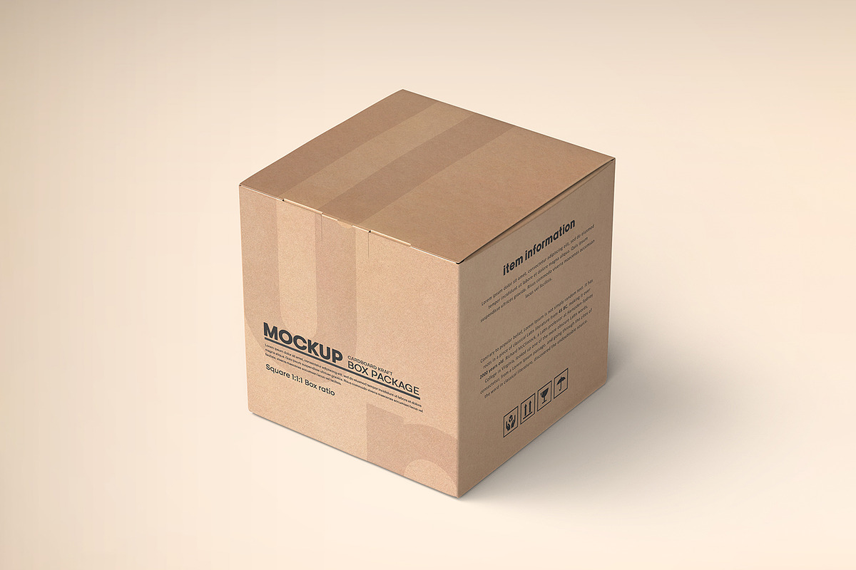 Square Craft Paper Box Packaging
