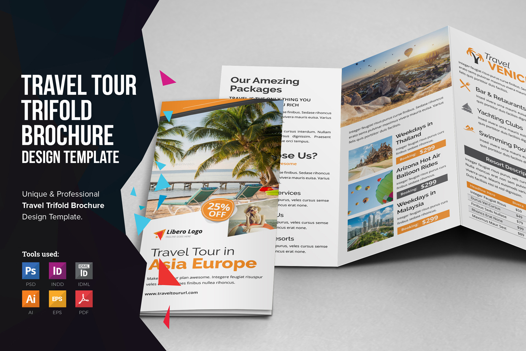 Travel Resort Trifold Brochure