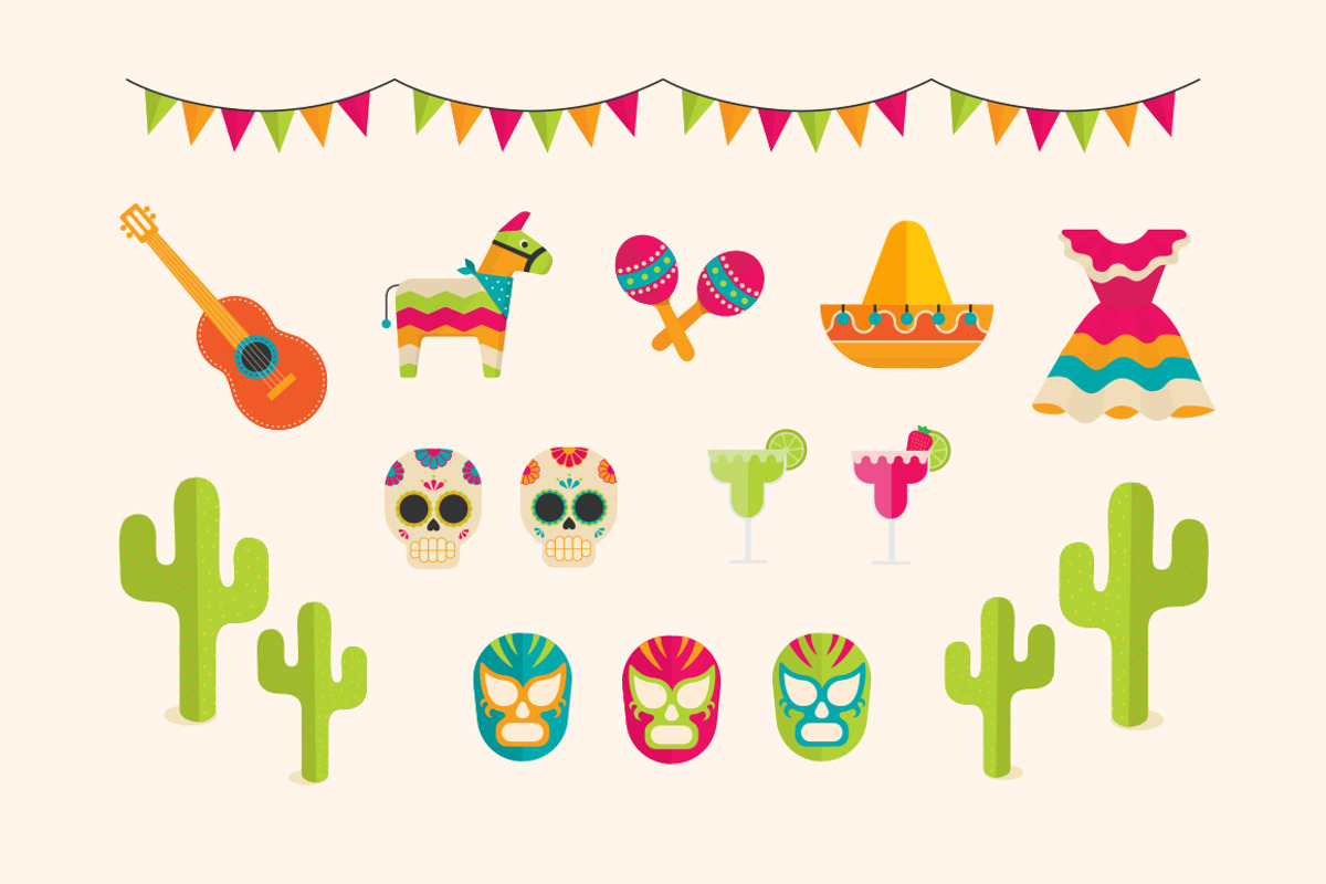 Fiesta Vector Icon Collection, an Icon by GraphicsByKassy