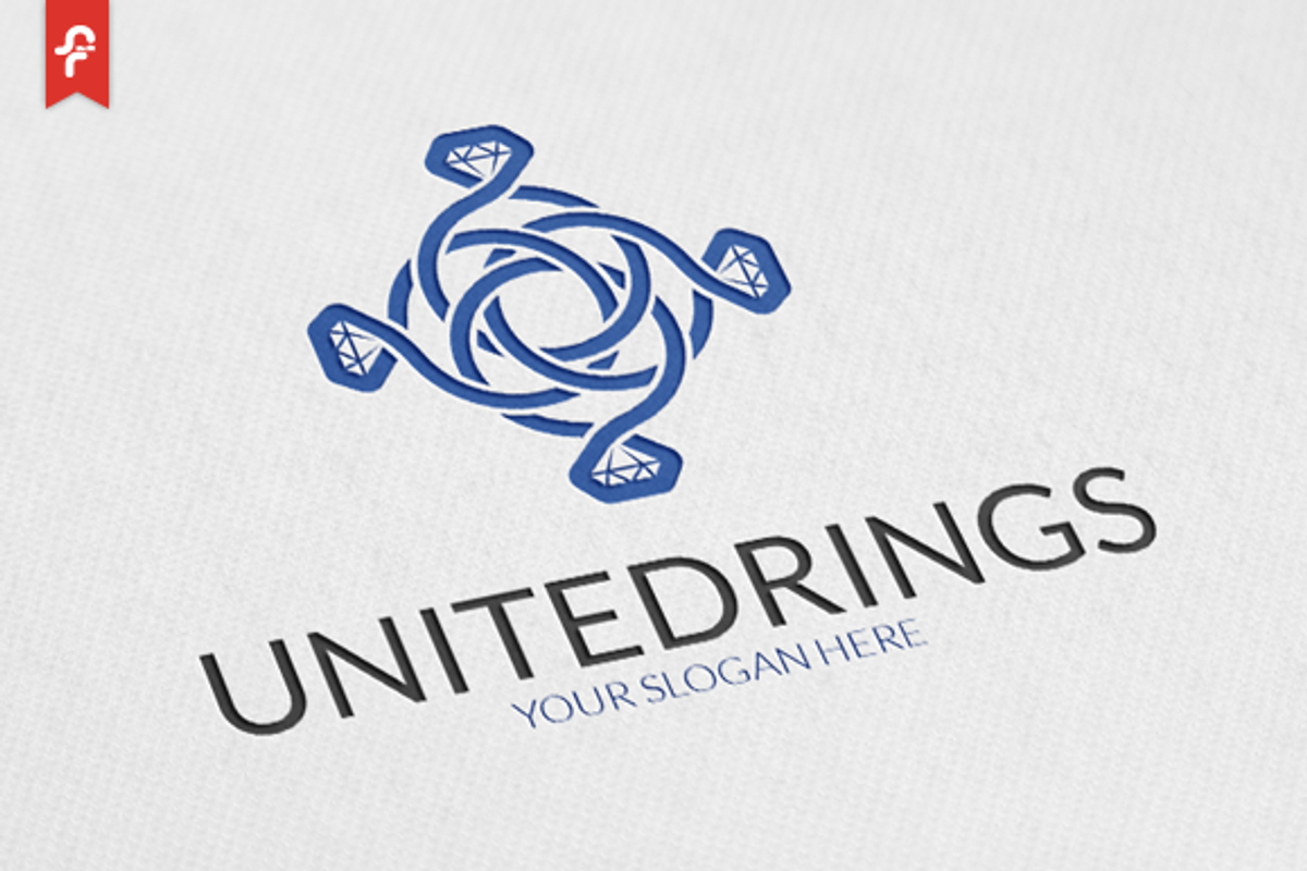 United Rings Logo, a Branding & Logo Template by ft.studio