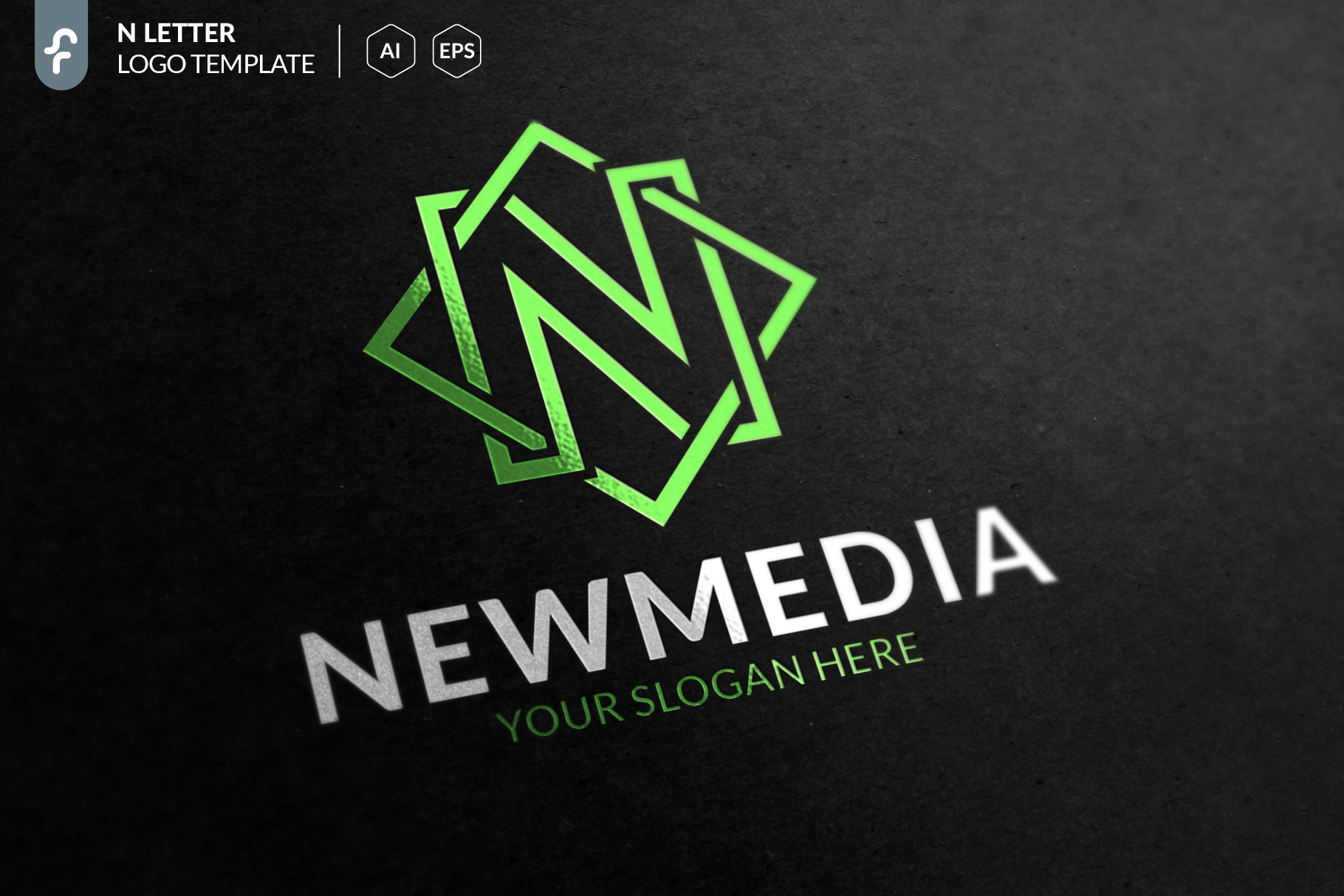 New Media Logo, a Branding & Logo Template by ft.studio