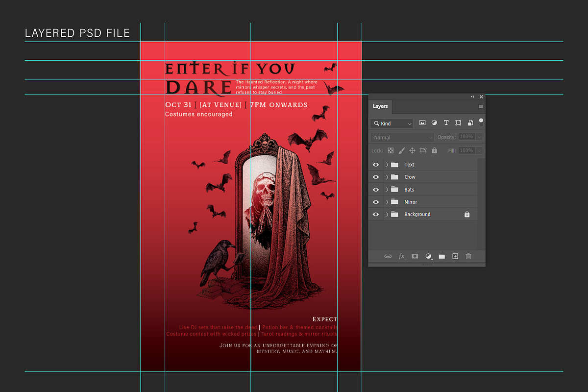 Editable Halloween Poster