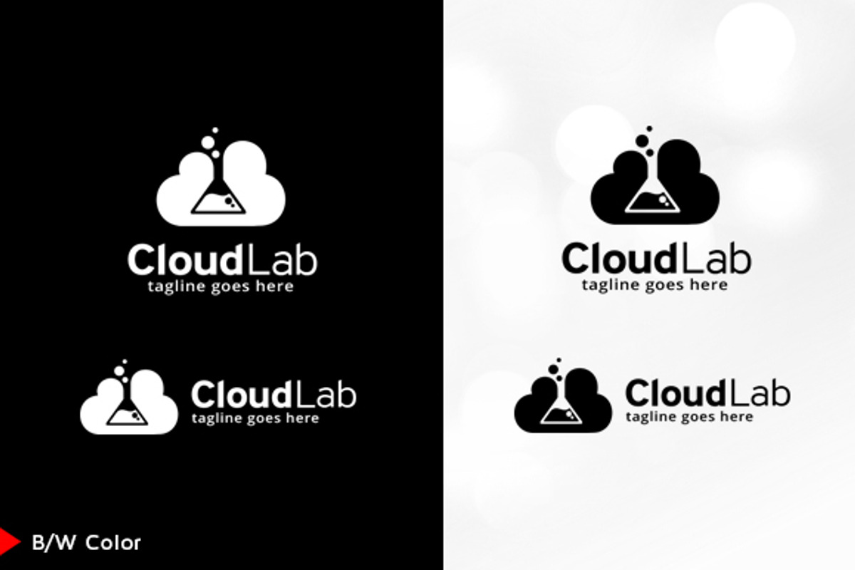 Cloud Lab Logo Template, a Branding & Logo Template by gunaonedesign