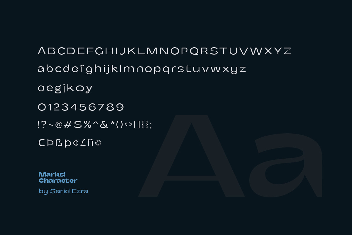 Macks - Wide Modern Sans, a Sans Serif Font by Sarid Ezra