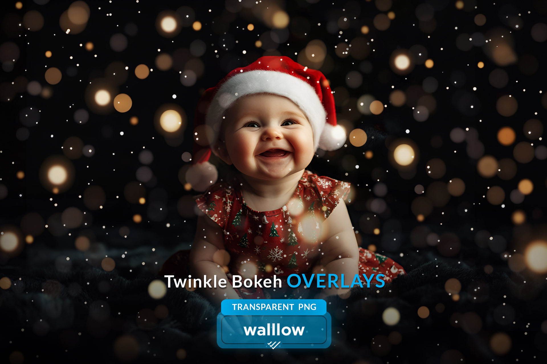 Twinkle Bokeh Photoshop PNG Overlays, a Layer Style Add-On by Walllow ...
