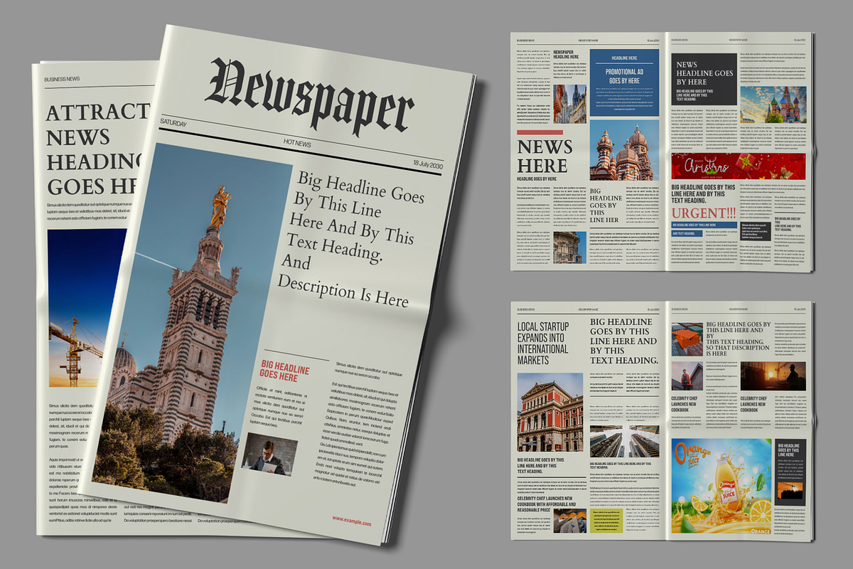 Modern And Editable Newspaper