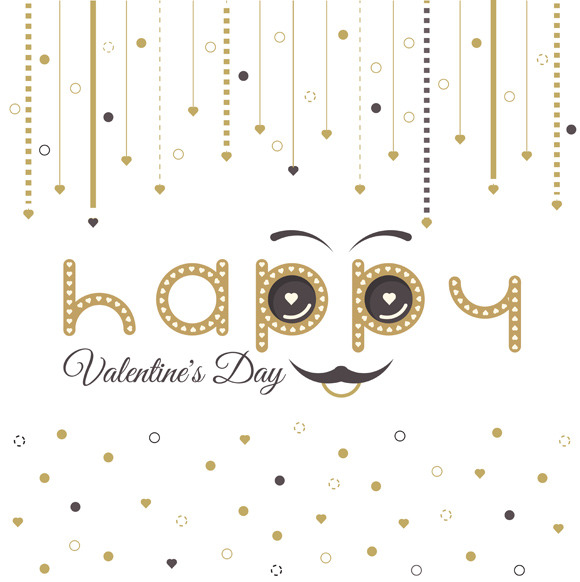 Valentines Day Card Moustache | Decorative Illustrations ~ Creative Market
