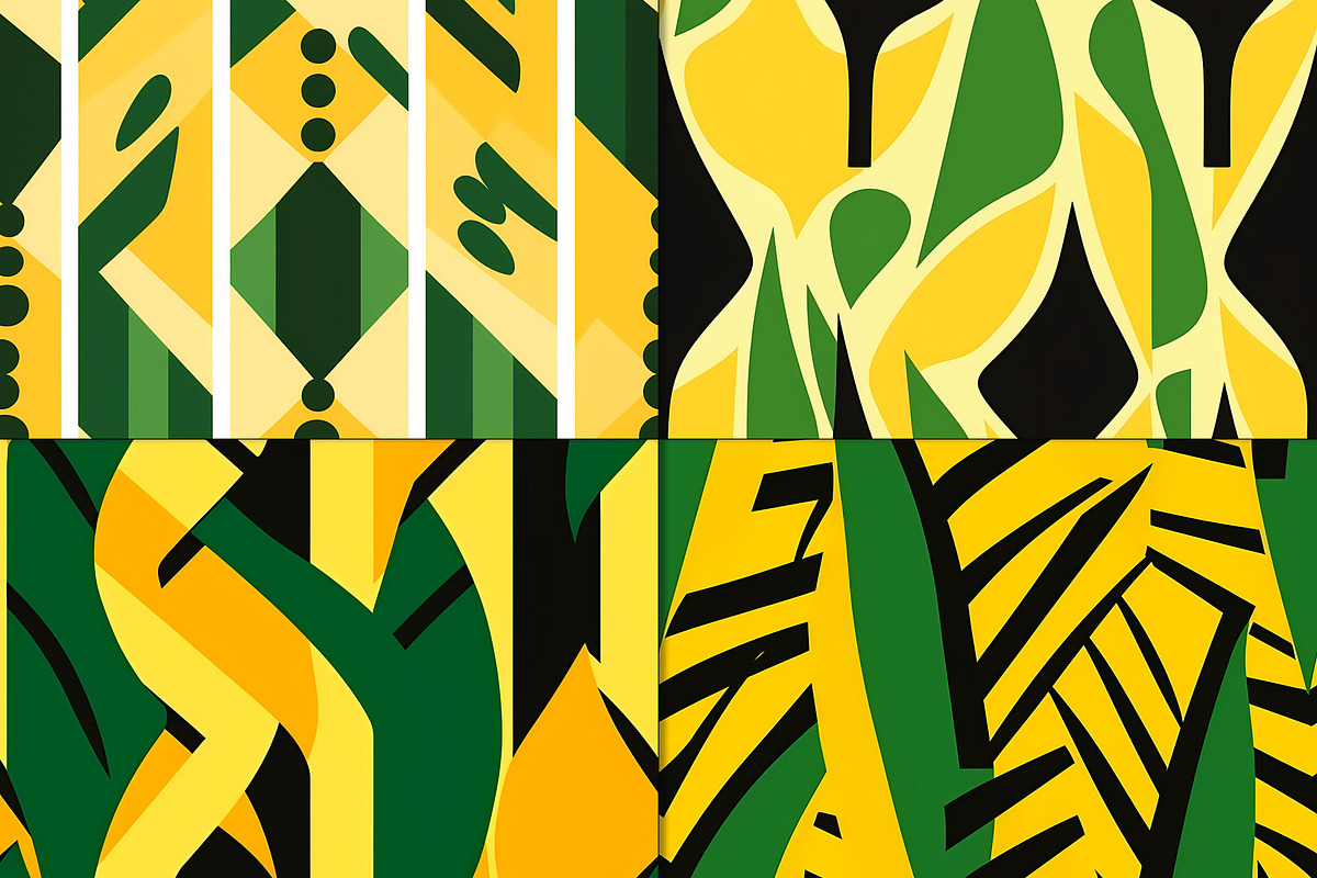 20 Seamless Jamaica-inspired Pattern, a Pattern Graphic by Nordic Design