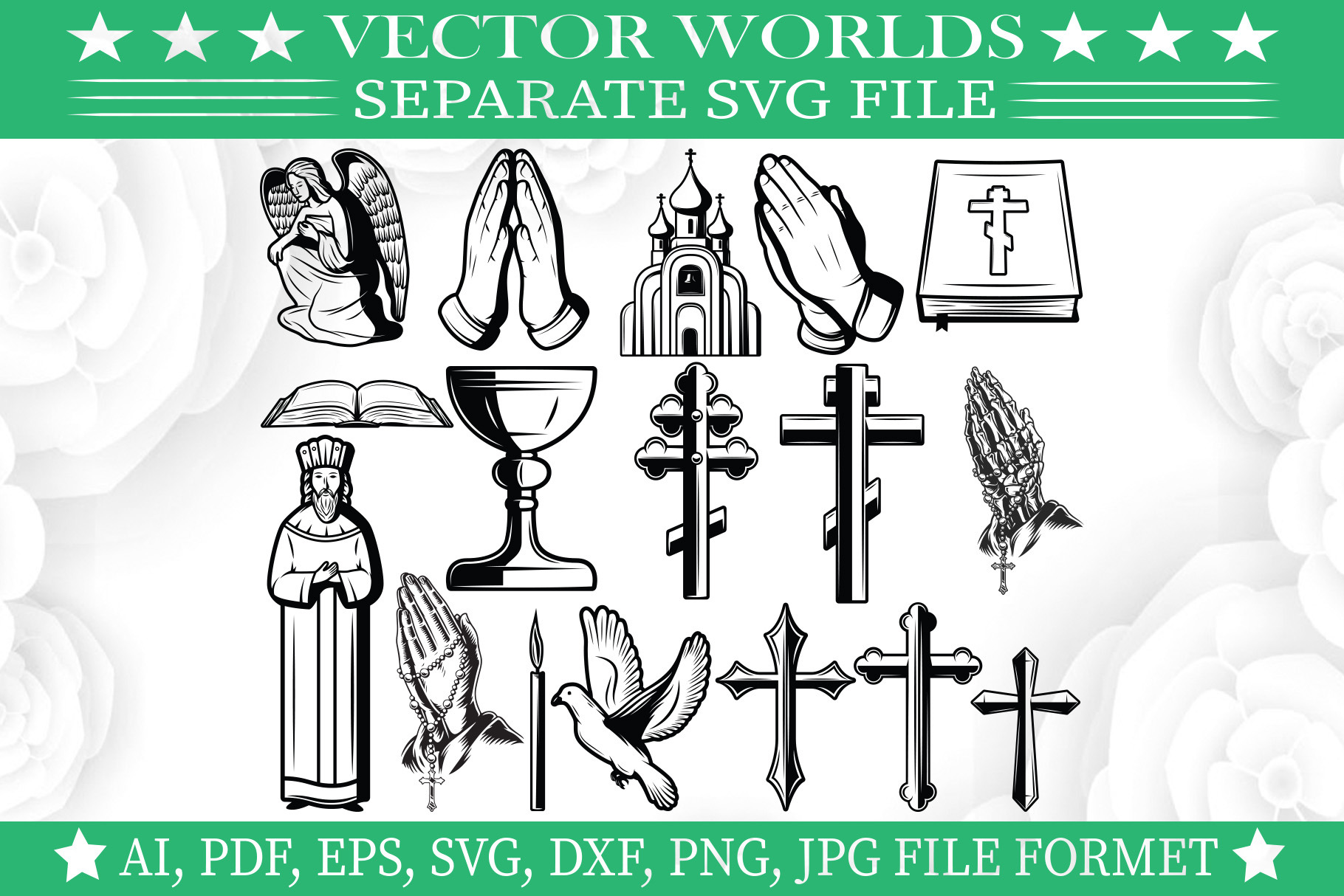 Cross Hand Svg, Cross, Hands Svg, an Object Graphic by VectorWorlds