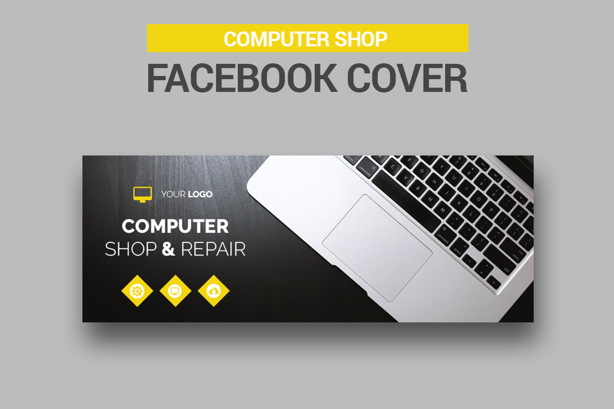 Computer Shop - Facebook Cover, a Social Media Template by Creatricks