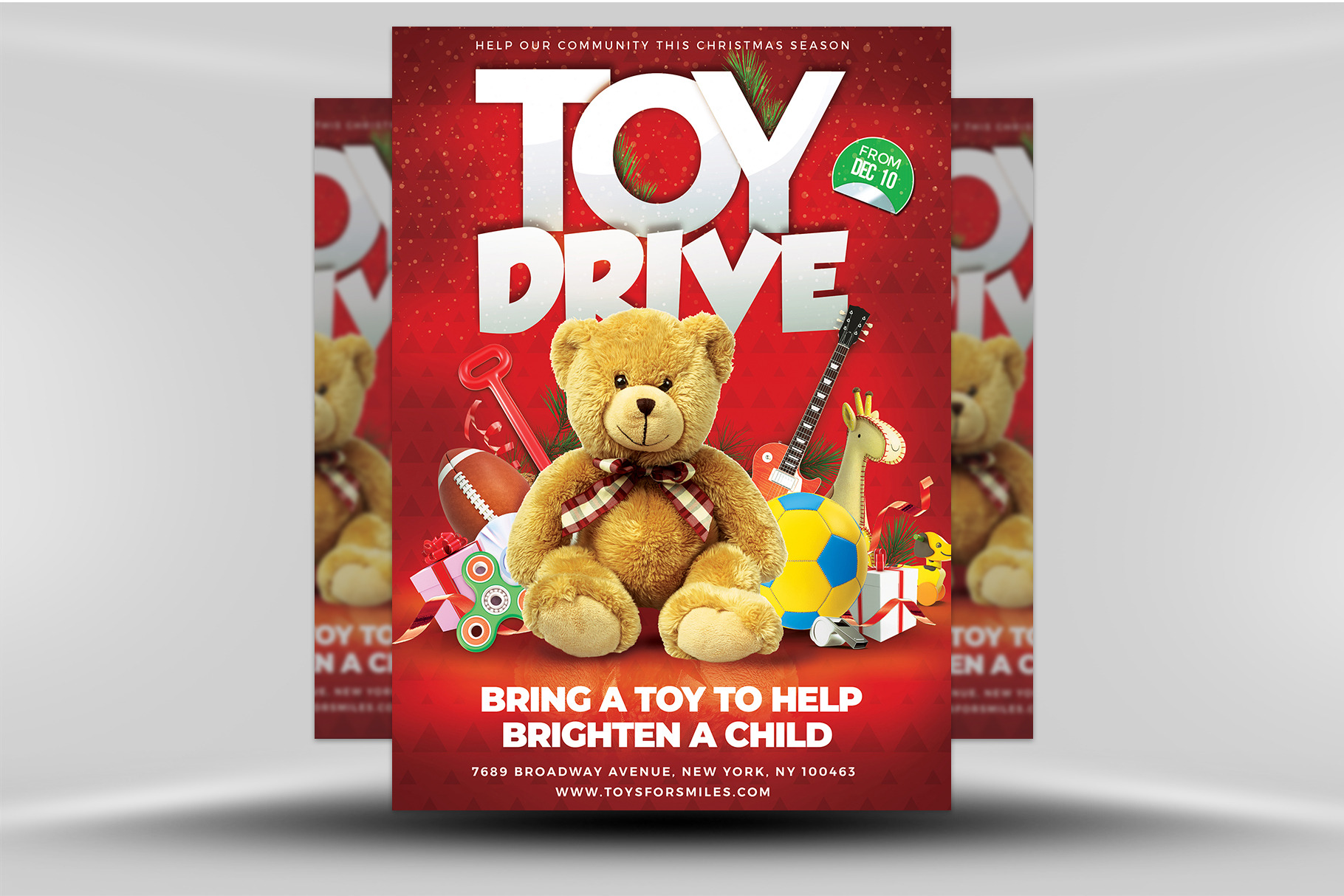 Toy Drive Flyer, a Flyer Template by MadridNYC