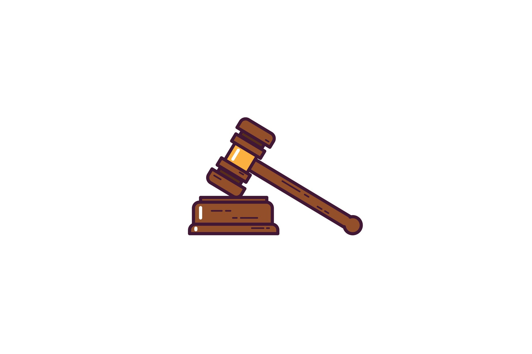 Judge gavel vector illustration, an Object Graphic by SkyVectors
