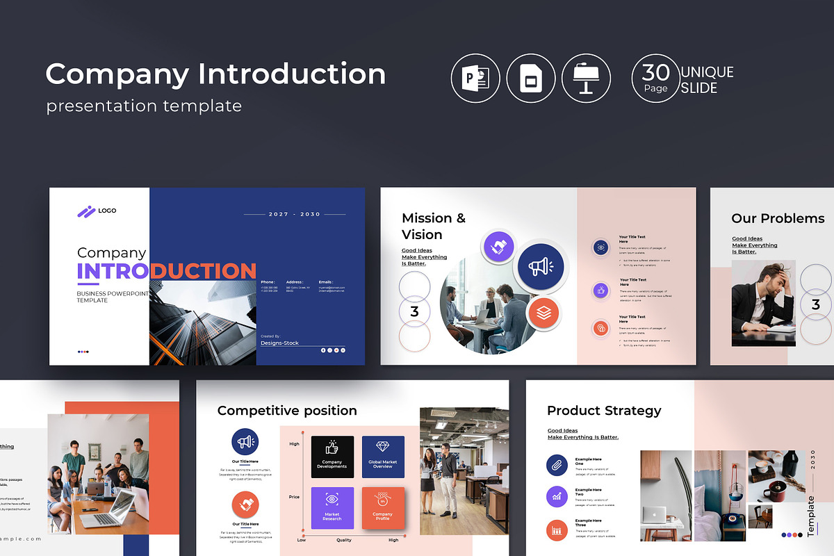 Company Introduction Presentation, a Presentation Template by Creative-Work