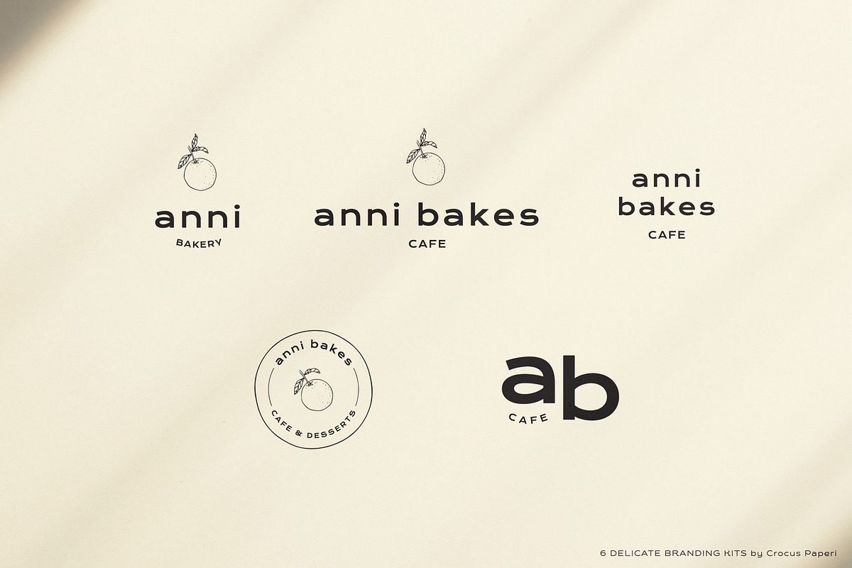 33 delicate logos ~ 6 brand kits, a Branding & Logo Template by Crocus ...