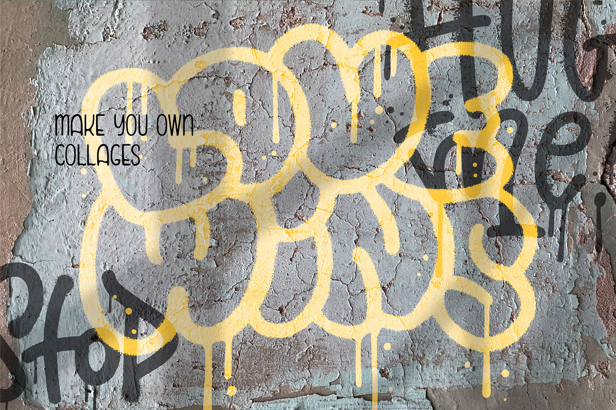 Urban graffiti lettering set, a Graphic by Lana Sham