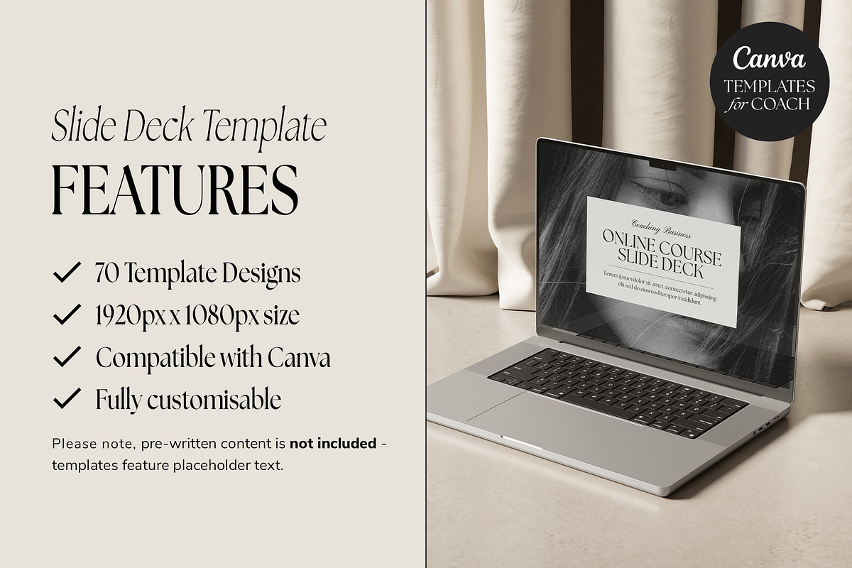 Business Coach Slide Deck CANVA, a Presentation Template by Studio Loire
