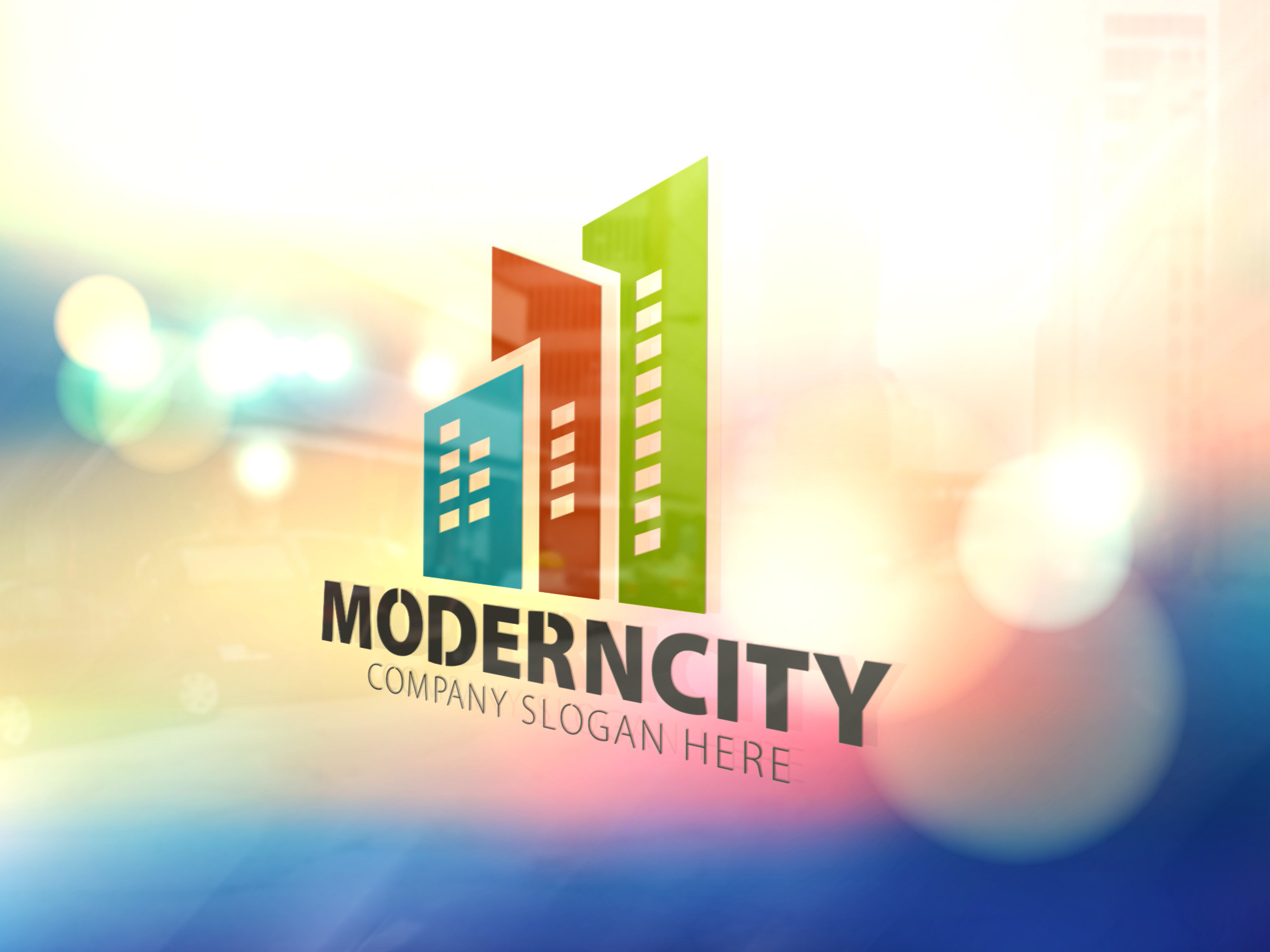 Modern City Logo, a Branding & Logo Template by essegraphic