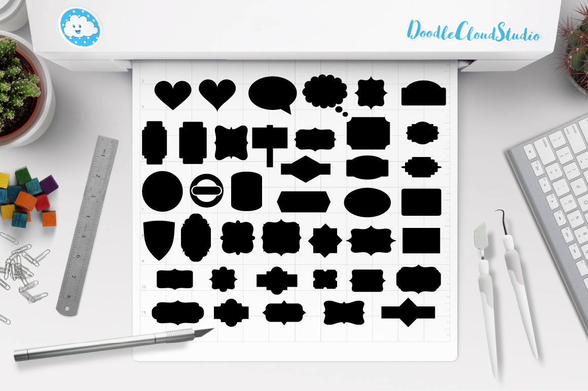 Labels SVG, Label svg files, a Decorative Illustration by Doodle Cloud ...