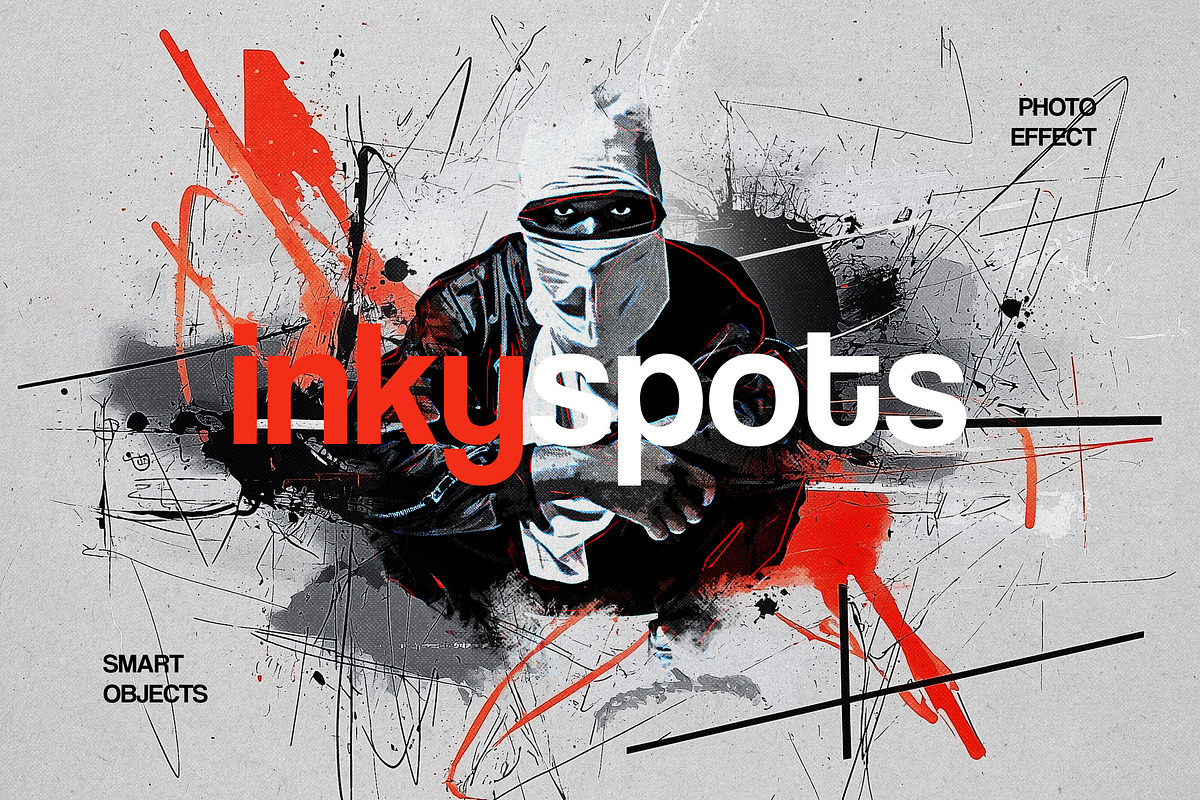Inky Spots Photo Effect, a Layer Style Add-On by Design Squad