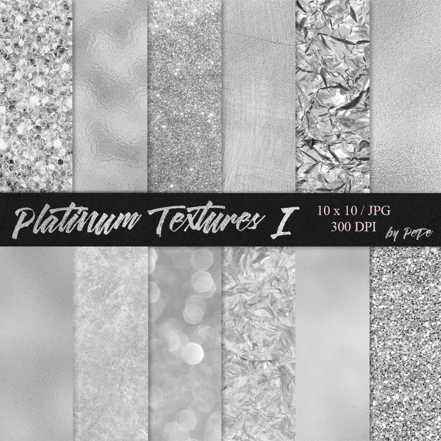 Platinum Textures I, a Texture Graphic by PeDe Designs