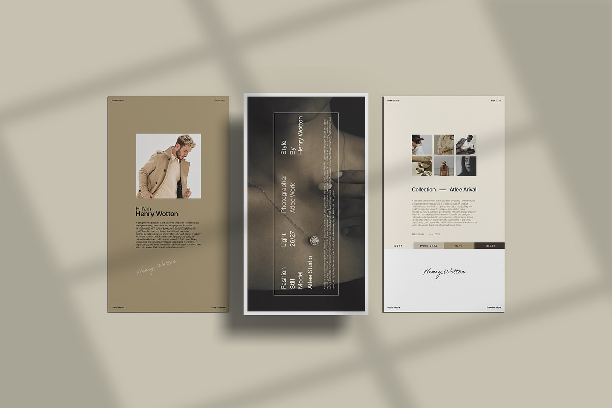 Atlee | Visual Stories Template, a Social Media Template by Creatiya Type