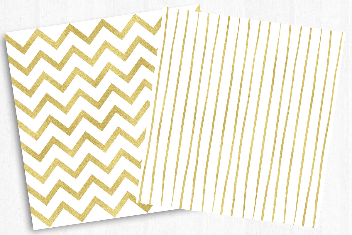 Gold Digital Paper, Gold Background, a Pattern Graphic by BonaDesigns