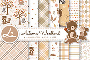 Cute Woodland Animals Digital Papers