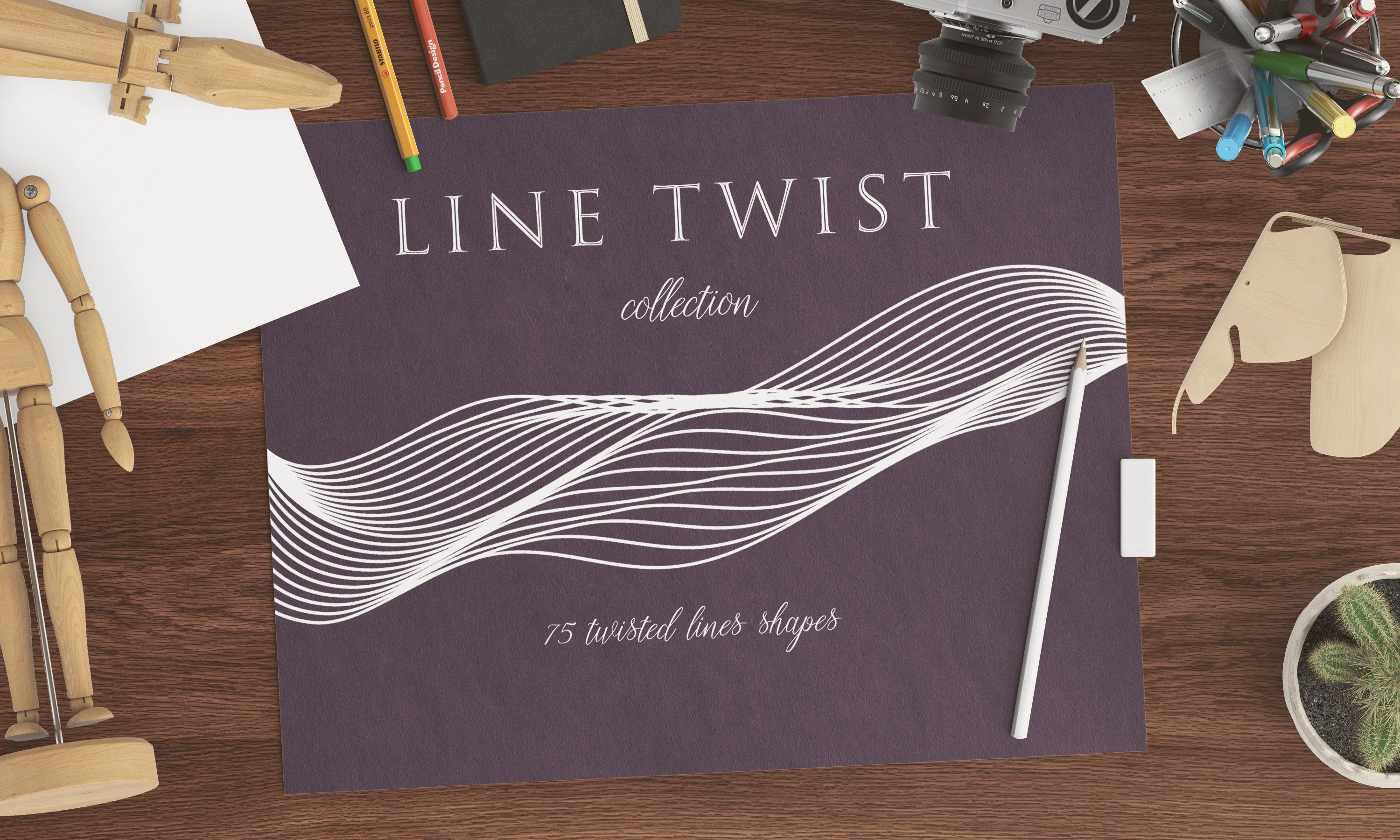 line twist collection, an Illustration by Mona Ahmed