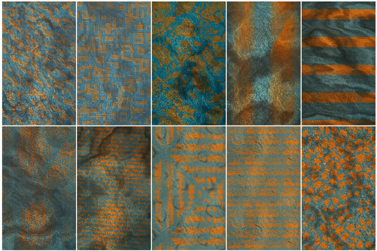 Rusty Metal Seamless Patterns Bundle, a Pattern Graphic by Marabu ...